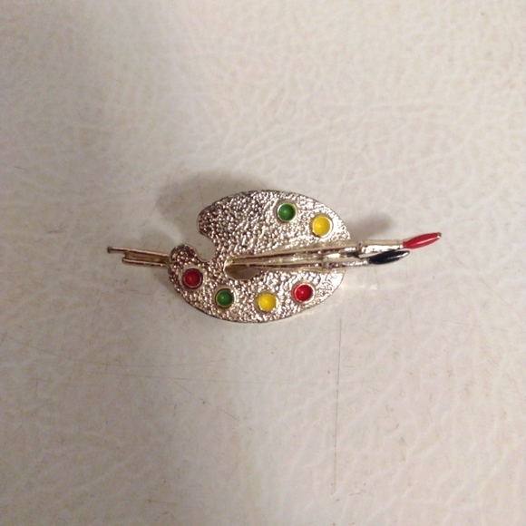 Gerry'S | Jewelry | Vintage Gerrys Colorful Artist Palette Brooch Pin 2 ...